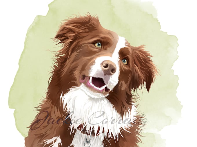 Draw your dogs portrait or full body dog drawings by Bergeracdesign ...