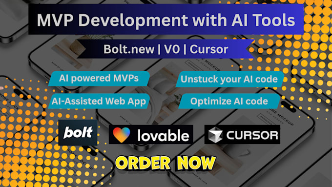 Build mvp saas marketplace website develop ai lovable bolt new by Aminaideveloper | Fiverr