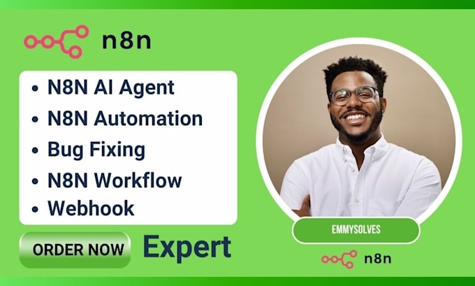 Build n8n ai agent fix n8n automation n8n io expert workflow retell ai ...