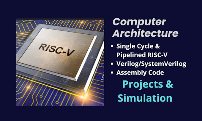 Design risc v processor in verilog or systemverilog with simulation by Maherirfan720 | Fiverr