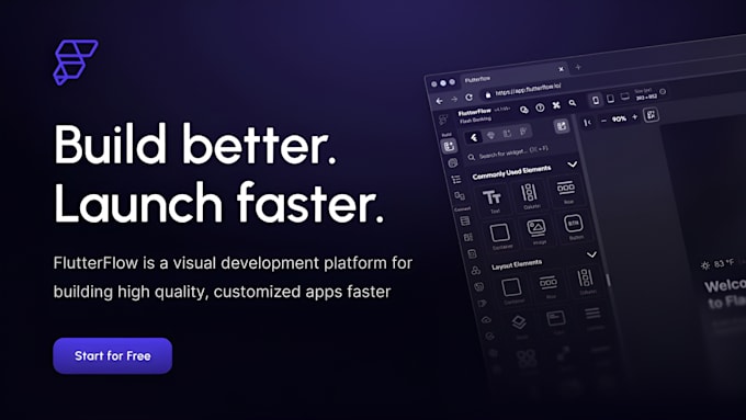 Develop flutterflow web app adalo mobile app mvp flutter flow saas website by Webflowking1 | Fiverr