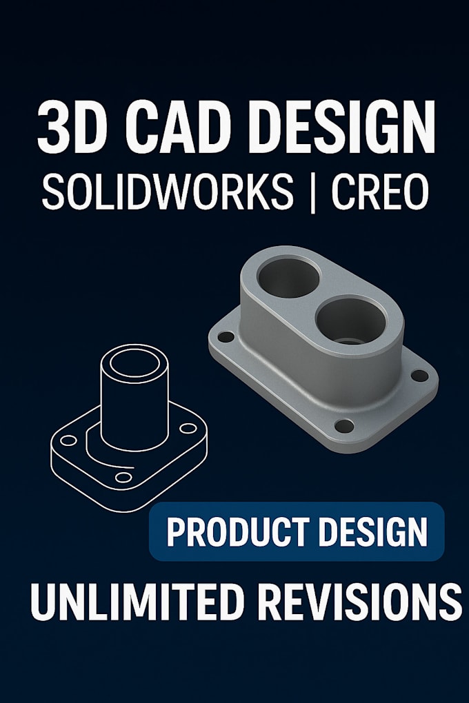 Create professional 3d cad models and product designs in solidworks and creo by Umair_047 | Fiverr