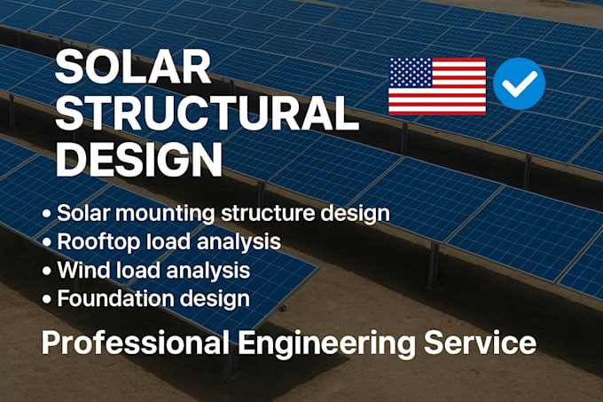 Design solar mounting structure design, rooftop load and wind load ...