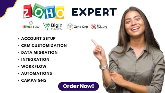 Setup and customize your zoho crm zoho campaign zoho forms zoho salesiq ...