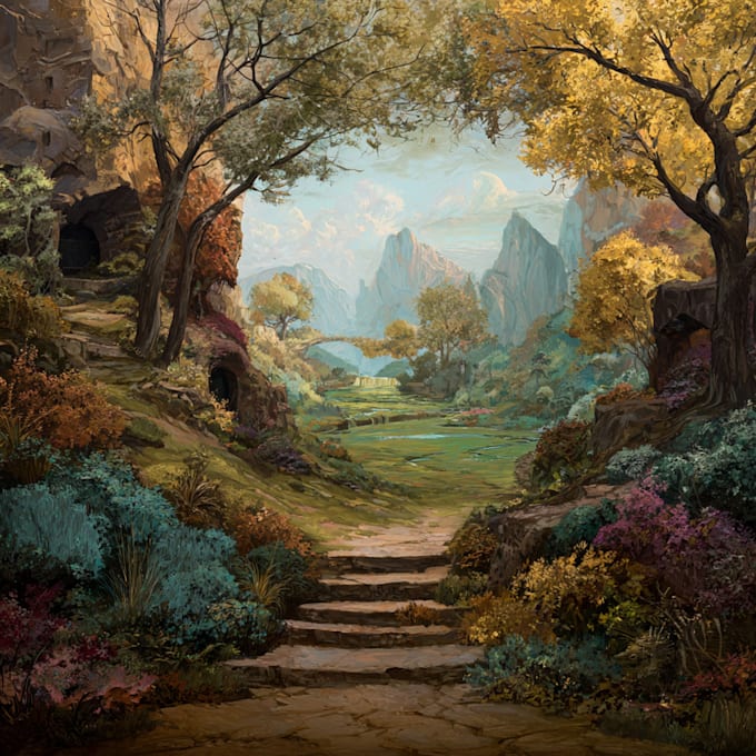 Develop fantasy landscape and all concept art illustration by ...