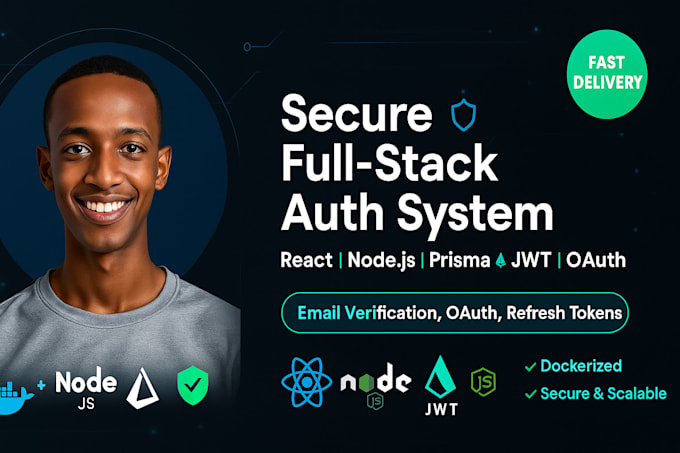 Build a secure full stack authentication system by Habtamudev | Fiverr