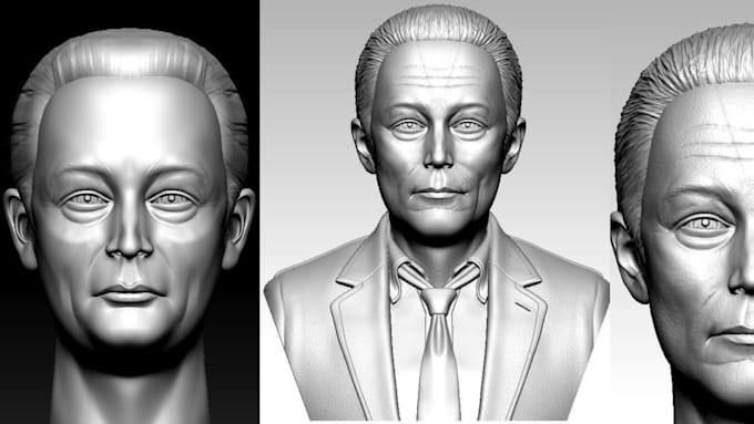 Sculpt 3d head model head sculpt head bust 3d face stl files for 3d ...