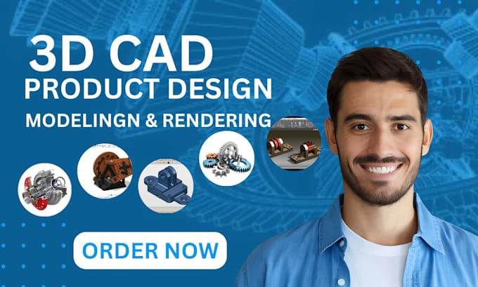 Do 3d prooduct modeling, 3d product rendering, industrial design,3d cad ...