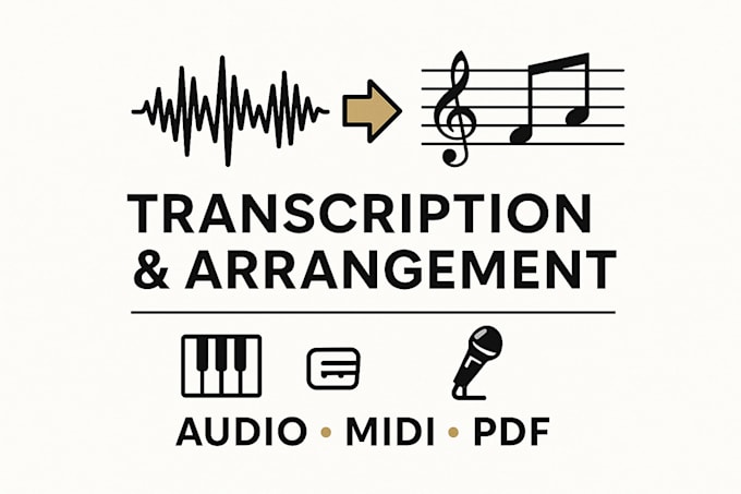 Transcribe, arrange, and convert audio or midi into professional sheet ...