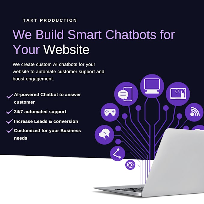 Build ai powered chatbot for whatsapp and website by Takt01 | Fiverr