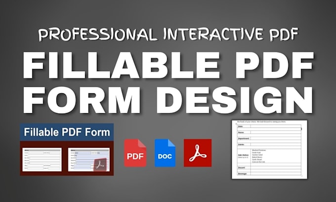 Create, design interactive fillable pdf form, convert documents to fillable pdf by Sophia0414 ...