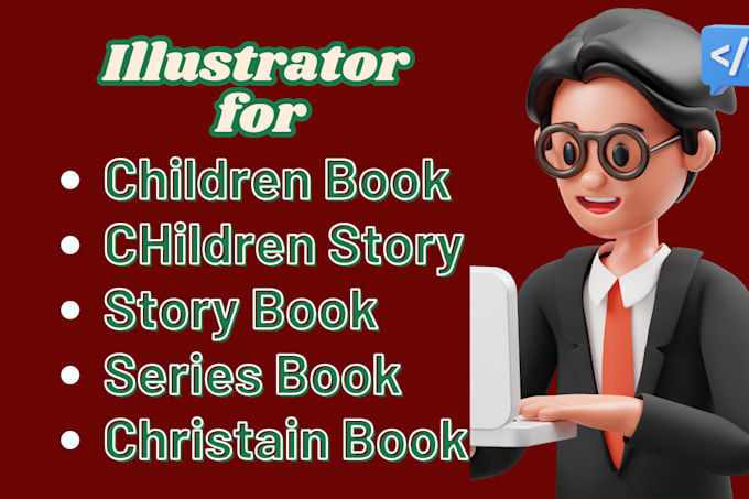 Be your illustrator for children story book illustration, series book ...