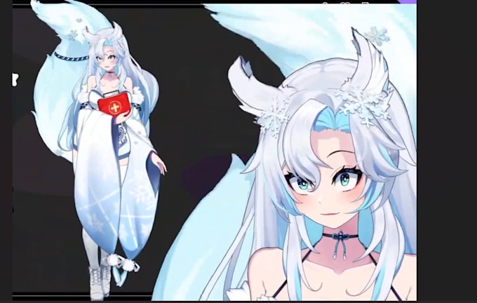 Draw and rig live2d model live2d vtuber rigging vtuber model by Studio ...