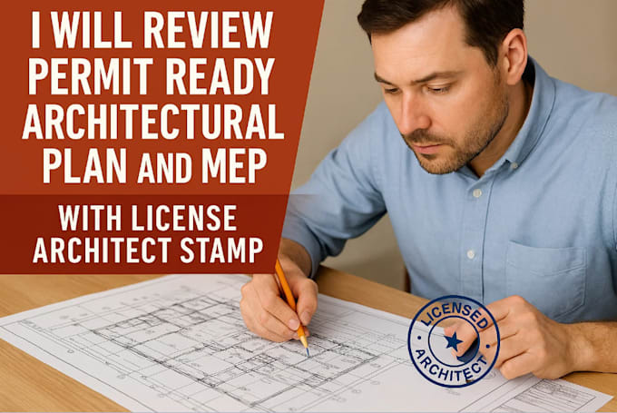 Review permit ready structural, mep and architectural with license ...