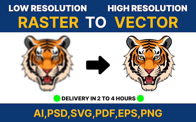 Convert raster images to vector ai, eps, png, svg by Abdulrehman303 ...