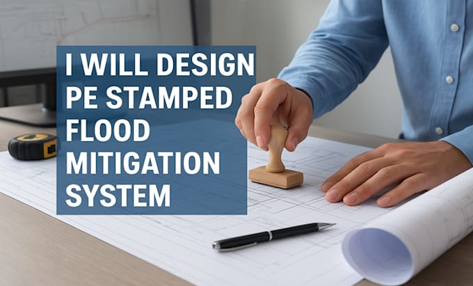 Landscape flood mitigation system, culvert layout, grading plan with pe ...