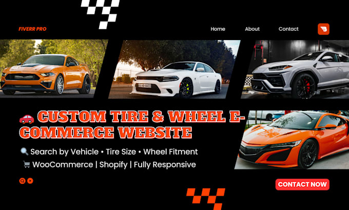 Build tyre tire store website, search by tire and vehicle filter, wheel ...