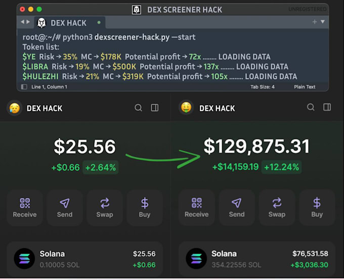 Develop mev arbitrage, front running, volume, hft binance on solana ...