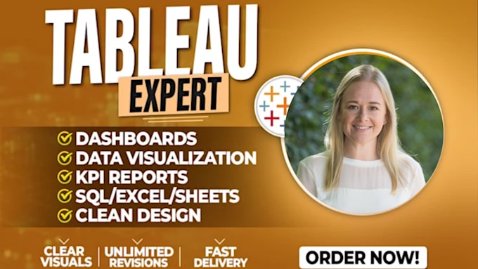 Create interactive tableau dashboards, data visualization, and reports fast by Faithlawsonw | Fiverr