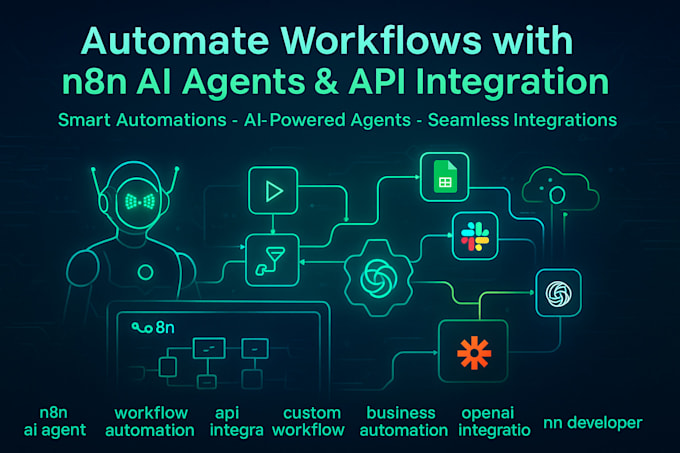 N8n ai agent n8n automation n8n workflow n8n api integration make com automation by Haveez_d ...