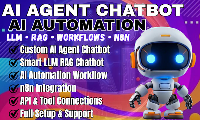 Build ai agent chatbot llm rag chatbot ai automation workflow n8n integration by John_frank3 ...
