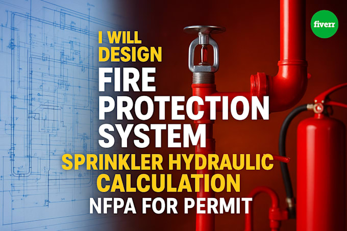 Design fire protection system sprinkler hydraulic calculation nfpa for permit by Engrfire_gas ...
