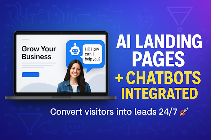 Build you a landing pages with ai chatbot intergration by Meshach ...