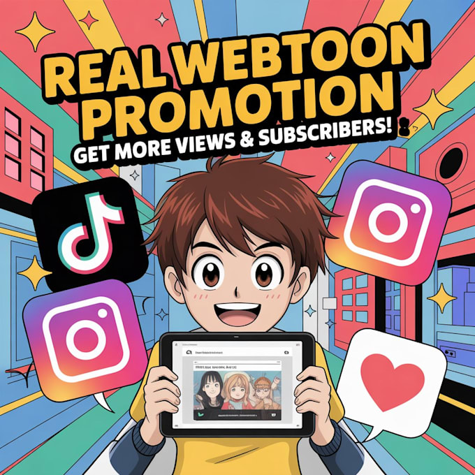 Do webcomic promotion, webtoon promotion, manga, tapas, webcomic ...
