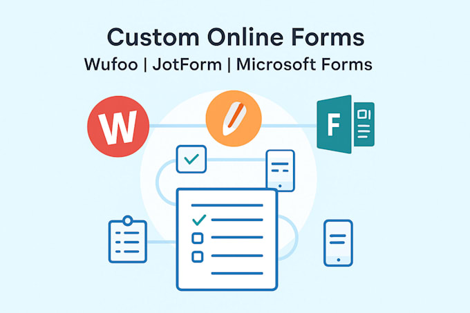 Registration forms with wufoo form builder jotform microsoft forms by Abimbolatomi | Fiverr