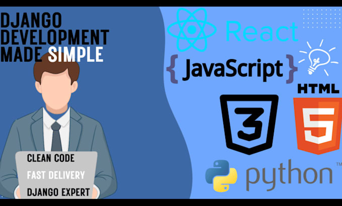 Do python , django and full stack web development by Devsondeck | Fiverr