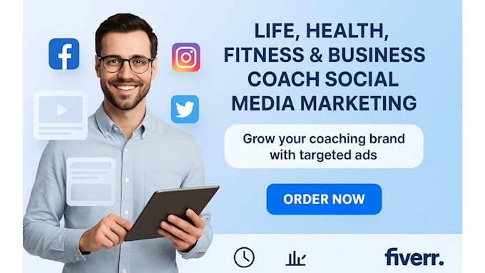 Life health fitness business personal coach ads branding social media ...