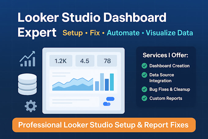 Create insightful looker studio report, google data studio dashboard by John_henley | Fiverr