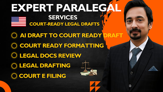 Format and finalize your court documents and e filing as paralegal by ...