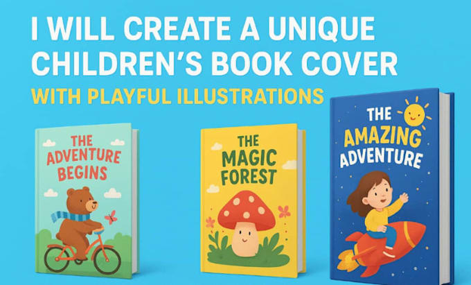 Create book illustartion playfull book cover for children by Daniel_kdp ...