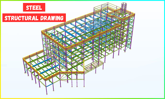 Design structural drawings, concrete slab peb steel detailing, tekla structure by Engr_petercarl ...