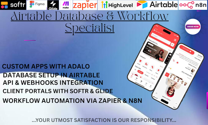 Crear un portal de cliente y aplicaciones con softr, adalo, glide ...