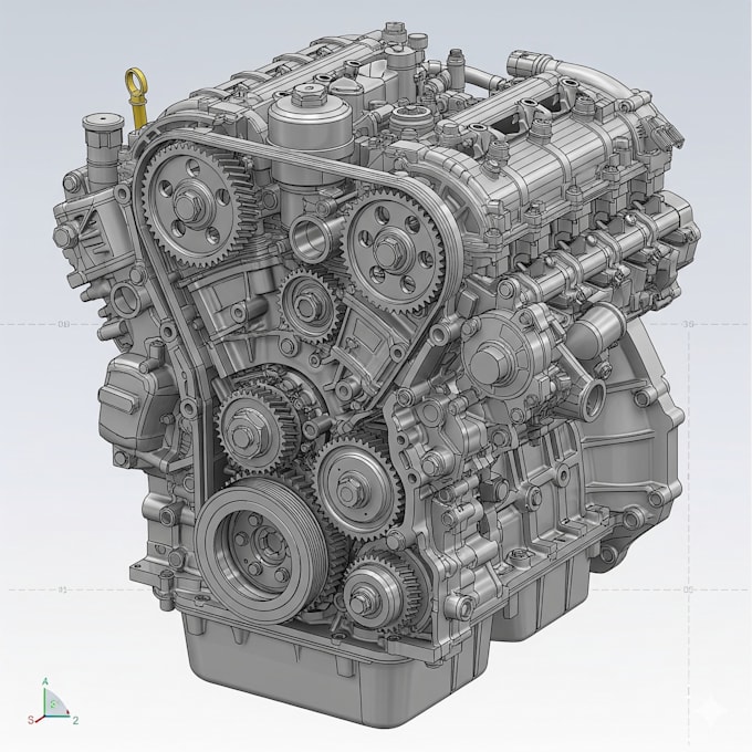 Create cad model files,design for manufacturing,engines,assembly design ...