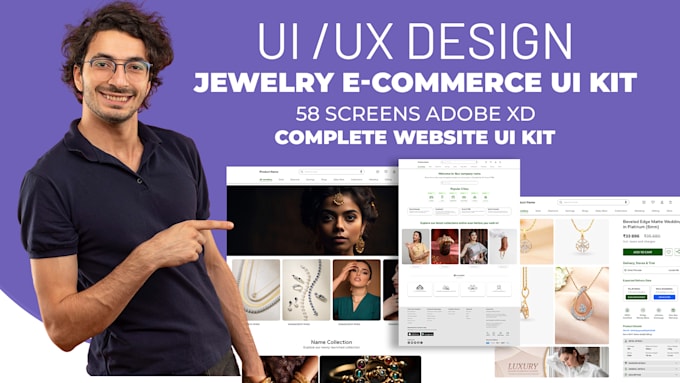 Jewellery ecommerce website ui ux design in adobe xd by Koushikmanda824 ...