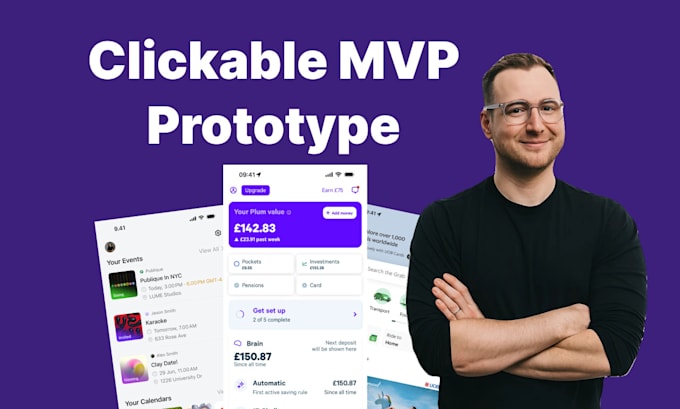 Make clickable mvp figma prototype by Sam228 | Fiverr