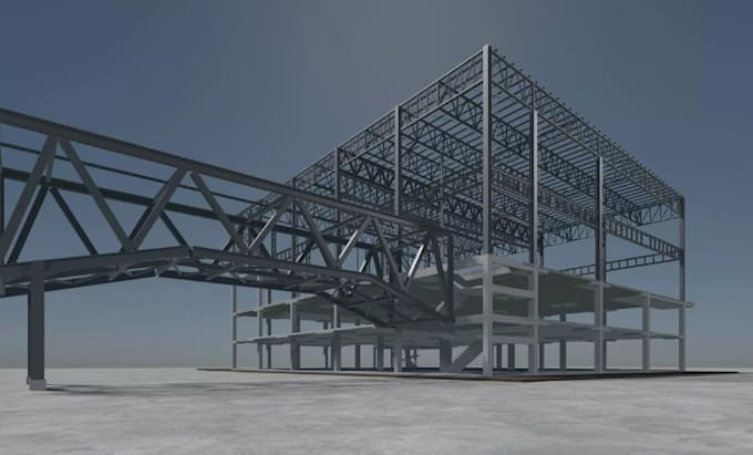 3d tekla structures modeling, structure steel, 3d tekla design by ...