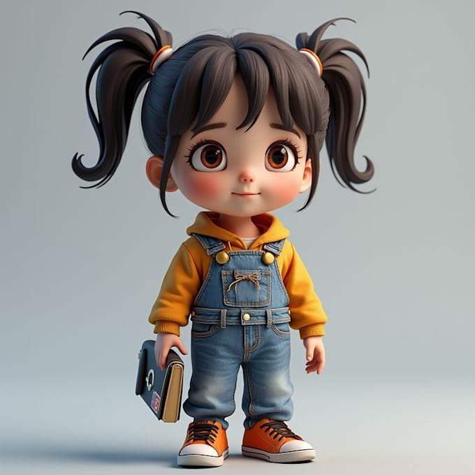 Create 3d pixar style 3d cartoon character 3d character ai by Heeb_bah ...