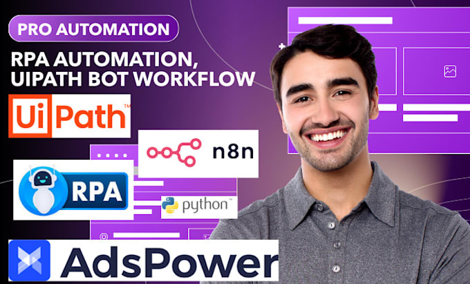 Build uipath, adpower, rpa bot automation workflows, ocr n8n, phyton ...
