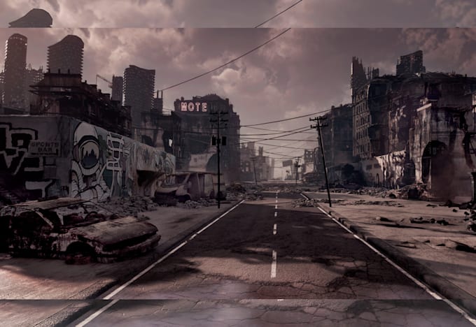 Sci fi 3d environment design futuristic 3d game world, unreal dystopian ...