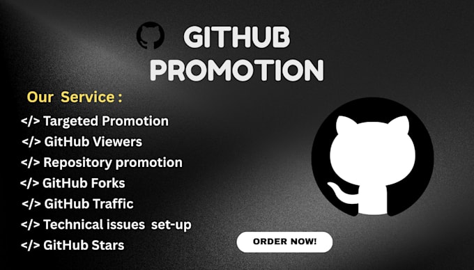 Boost your organic github project with expert promotion engagement by Samtech_20 | Fiverr