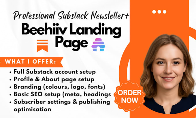 Setup substack account, create substack editable newsletter do substack ...