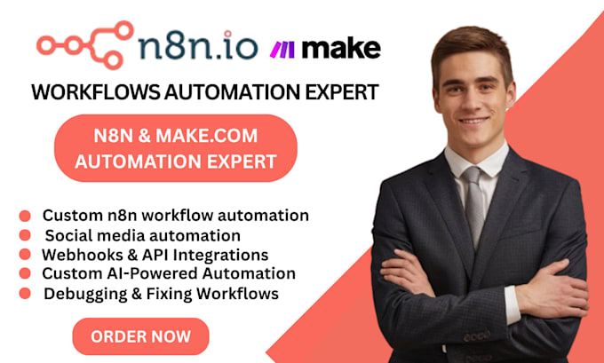 Make n8n automation make com automation n8n automation n8n automation n8n make by Benjwilson302 ...