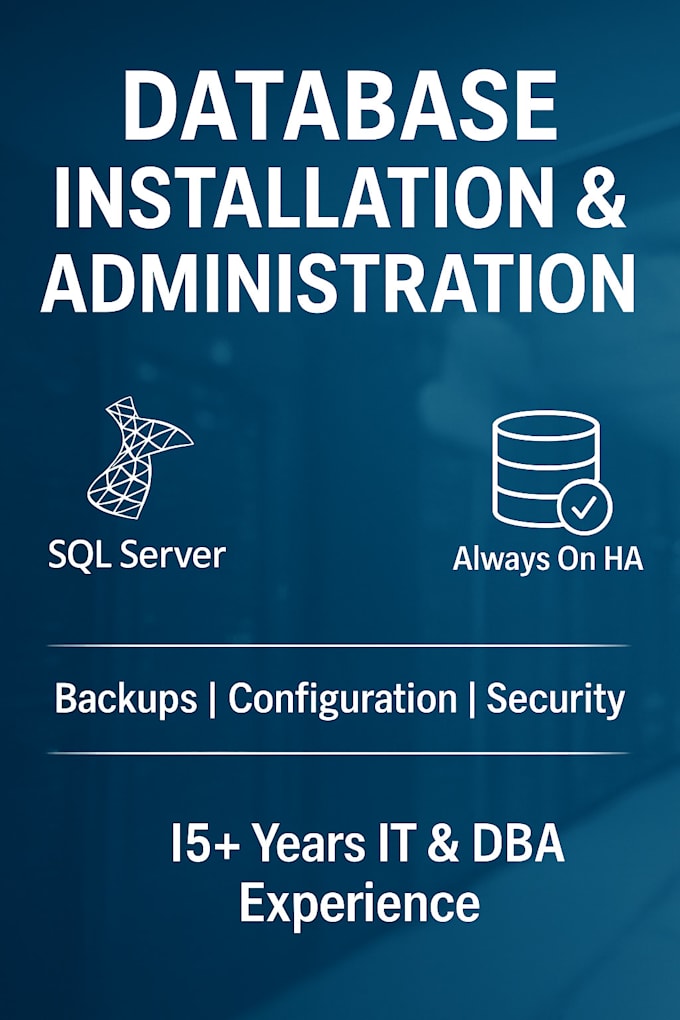 Install, configure, and manage sql server or mysql databases by ...