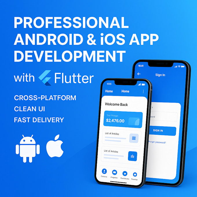 Develop high quality android and ios mobile app using flutter by ...
