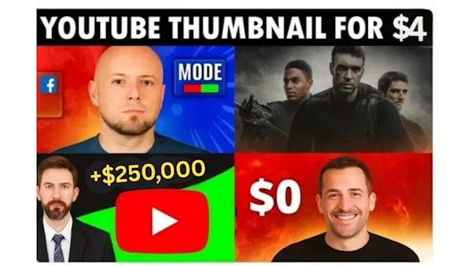 Eyecatching youtube thumbnails and facebook posts by Sahalam14 | Fiverr