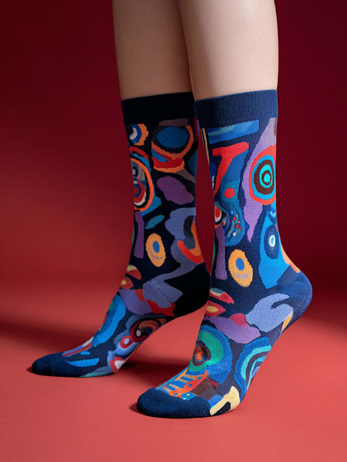 Draw a custom and unique socks design art for you by Aishahall95 | Fiverr